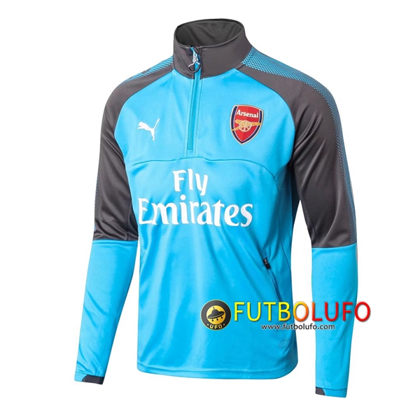 Nueva Sudadera de entrenamiento Arsenal Azul 2017/2018 Tailandia