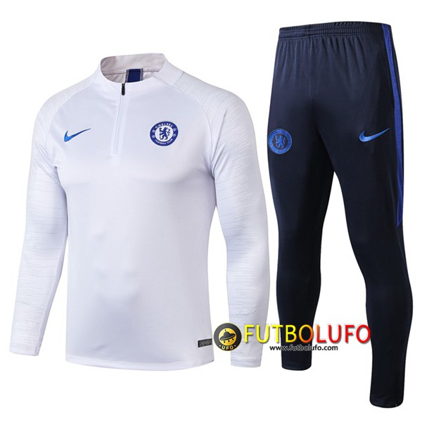Nueva Chandal del FC Chelsea Blanco 2019 2020 Chaqueta + Pantalones