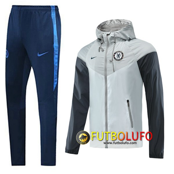 Nueva Chandal del FC Chelsea Gris 2019 2020 Rompevientos + Pantalones