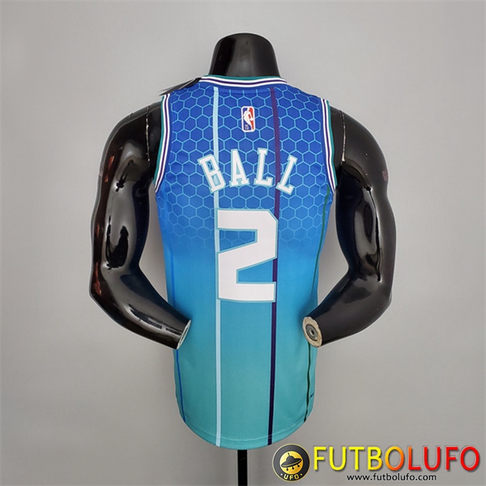Tienda Camisetas Charlotte Hornets (Ball #2) 2022 Azul City Edition