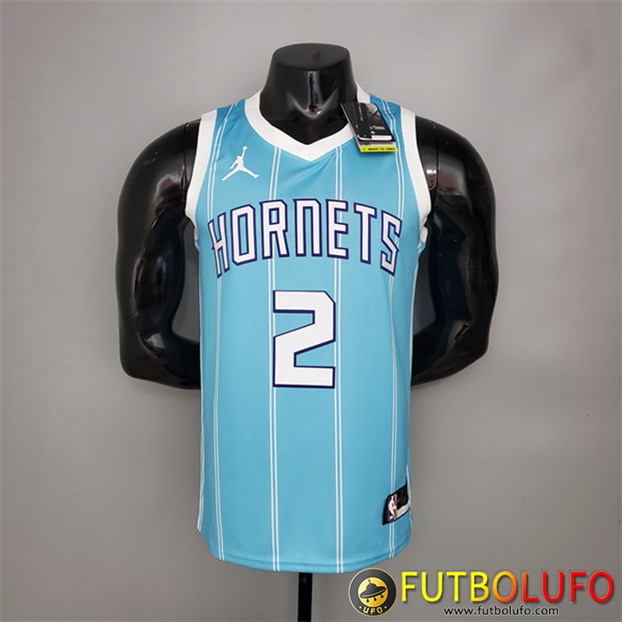 Compra De Nueva Camisetas Charlotte Hornets (Ball #2) Azul