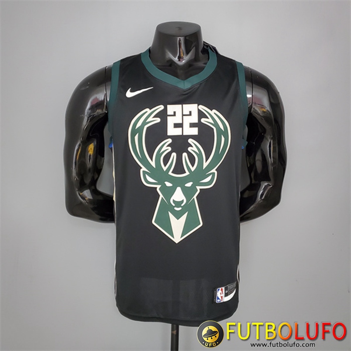 Hacer Camisetas Milwaukee Bucks (Middleton #22) Negro