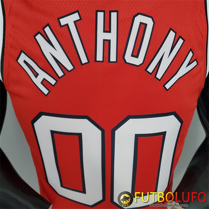 Donde Comprar Camisetas Portland Trail Blazers (Anthony #00) Retro Rojo