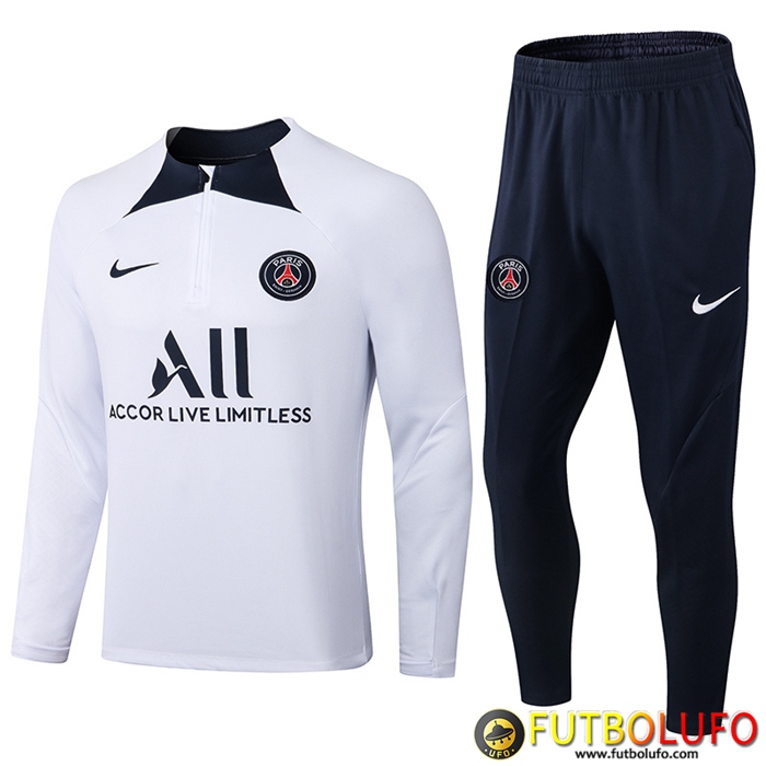 Diseñar Chandal Equipos De Futbol PSG Blanco 2022/2023