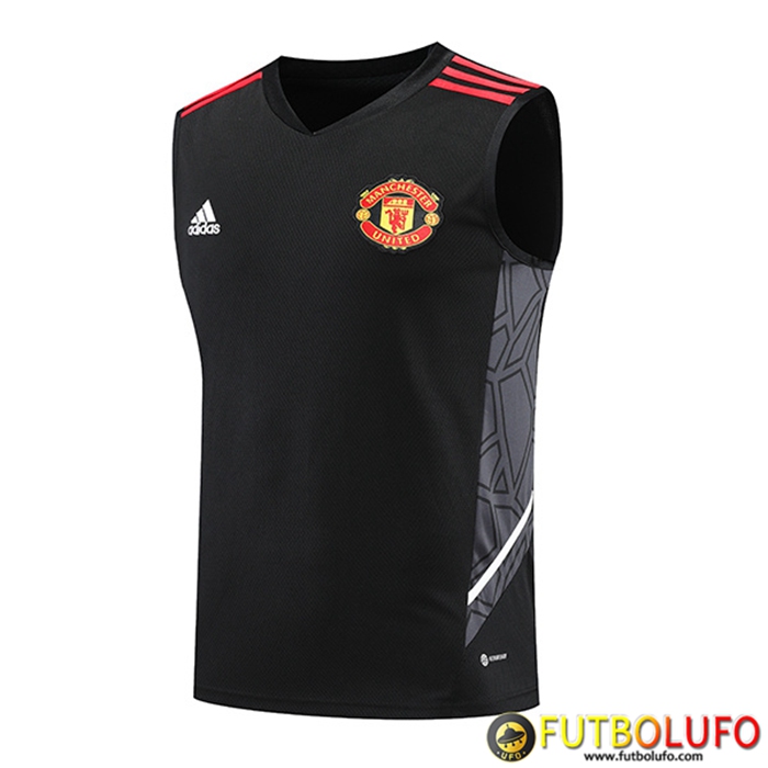 Mundo Chalecos De Futbol Manchester United Negro/Gris 2022/2023