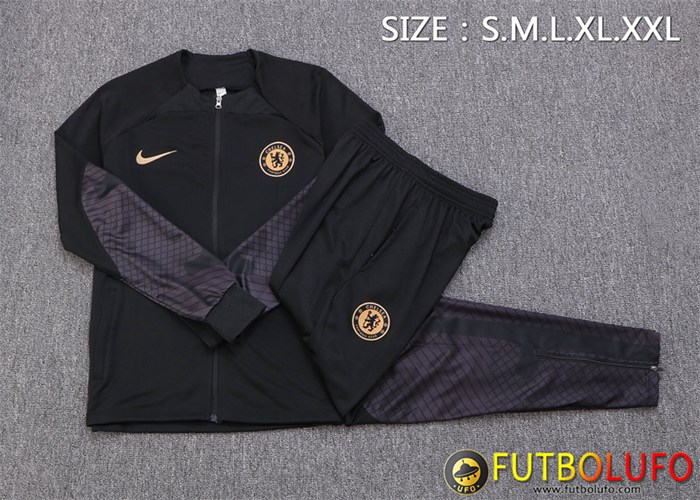 Todo Chandal Equipos De Futbol - Chaqueta FC Chelsea Negro 2022/2023