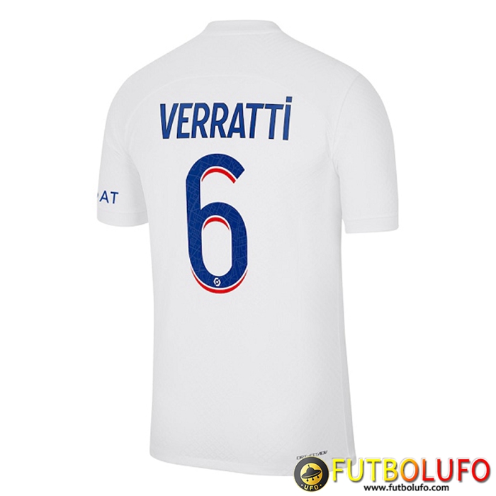 Juegos De Camisetas De Futbol PSG (VERRATTI #6) 2022/2023 Tercera