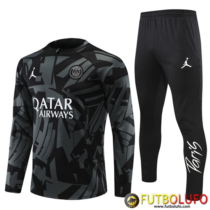 Mundo Chandal Equipos De Futbol Jordan PSG Negro/Gris 2022/2023