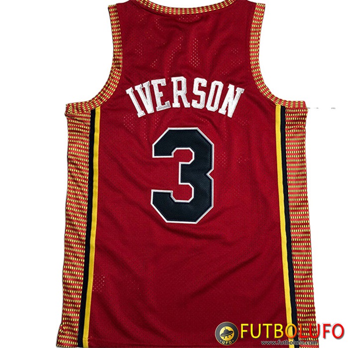 Las Mejores Camisetas Detroit Pistons (IVERSON #12) 2022/23 Rojo