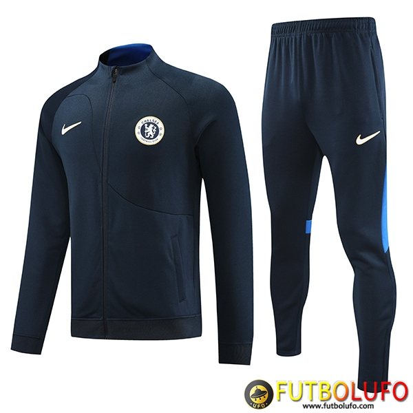 Juego De Chandal Equipos De Futbol - Chaqueta FC Chelsea Azul marino ...
