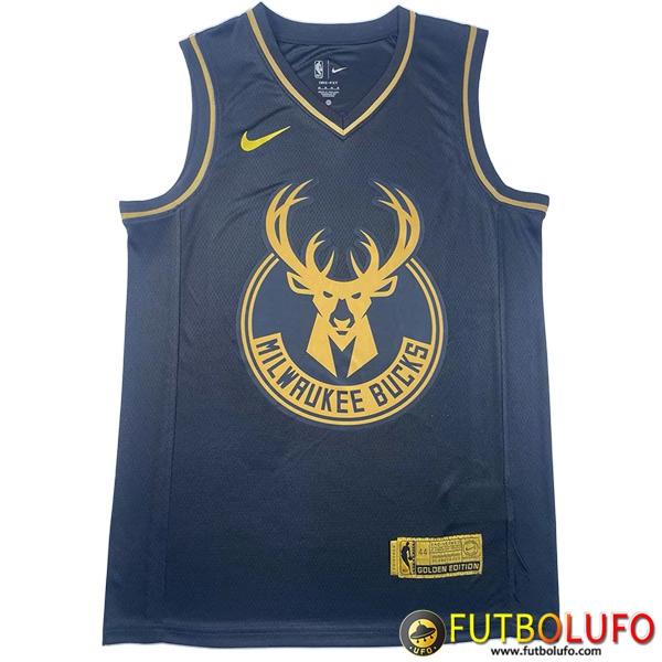 Todo Camisetas Milwaukee Bucks (ANTETOKOUNMPO #34) 2023/24 Negro -02