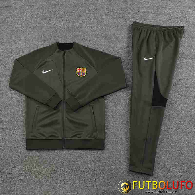Modelos De Chandal Equipos De Futbol - Chaqueta FC Barcelona Verde 2023 ...