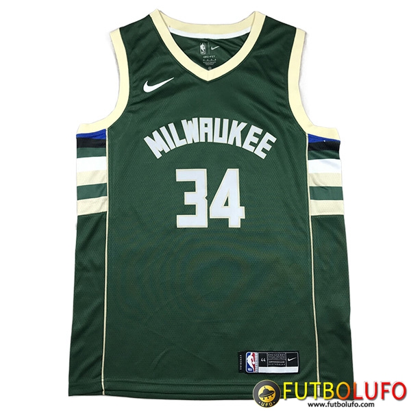 Juegos De Camisetas Milwaukee Bucks (ANTETOKOUNMPO #34) 2023/24 Verde