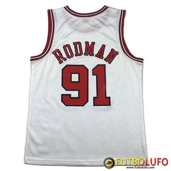 Camisetas Chicago Bulls (RODMAN #91) 2023/24 Blanco [2324NBA-235] - €23 ...