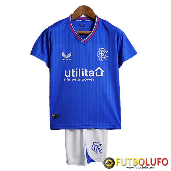 Nuevas Camisetas De Futbol Rangers FC Ninos Primera 2023/2024