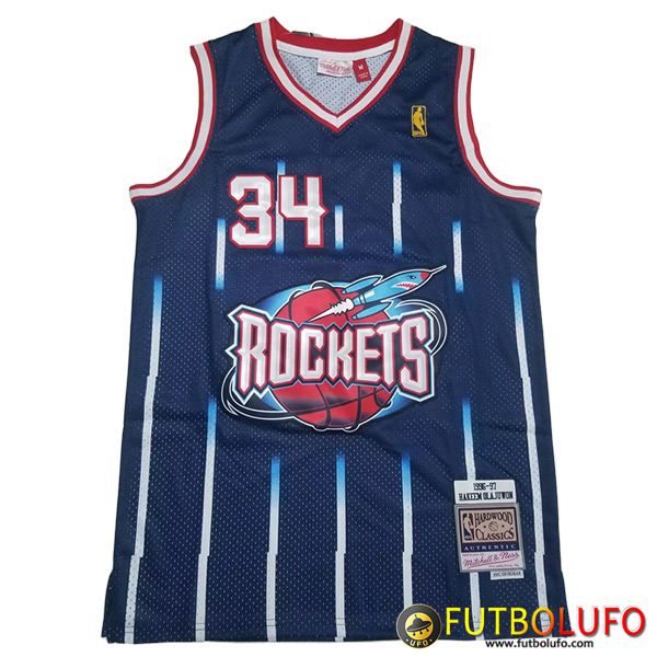 Editar Camisetas Houston Rockets (OLAJUWON #34) 2023/24 Azul