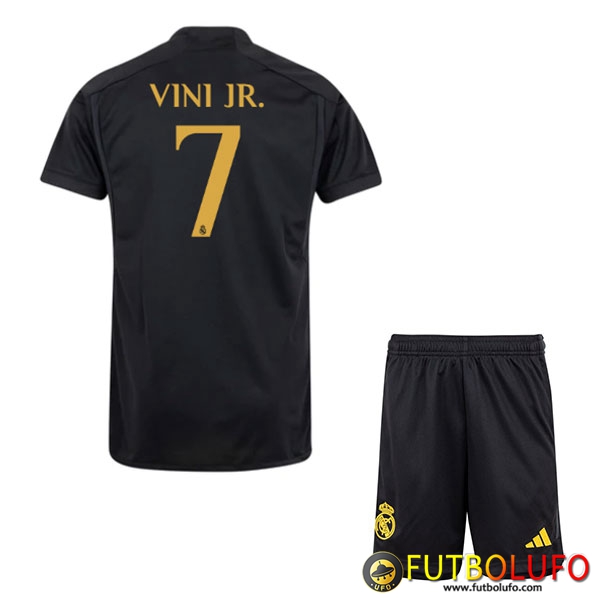 Nueva Camisetas De Futbol Real Madrid (VINI JR. #7) Ninos 2023/2024 Tercera