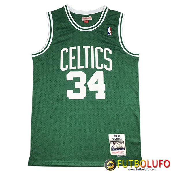 Diseña Tu Camisetas De Futbol Boston Celtics (PIERCE #34) 2023/24 Verde