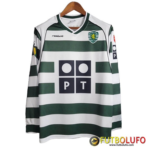 Mejores Camisetas De Futbol Sporting Retro Primera Manga Largas 2001/2003