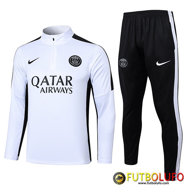 Modelos De Chandal Equipos De Futbol PSG Blanco/Negro 2023/2024