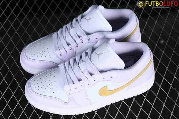Solo Nike Air Jordan 1 Low Blanco/Violeta/Amarillo DC0774-501