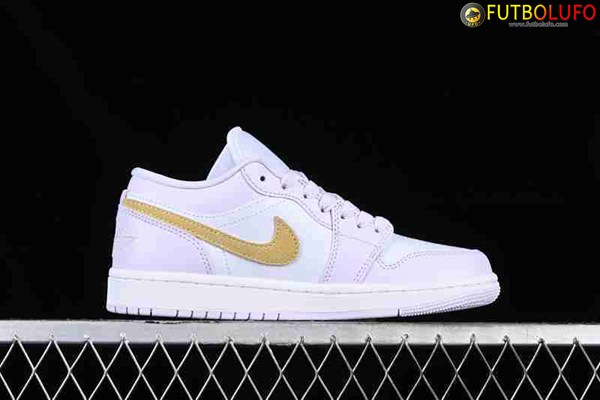 Solo Nike Air Jordan 1 Low Blanco/Violeta/Amarillo DC0774-501