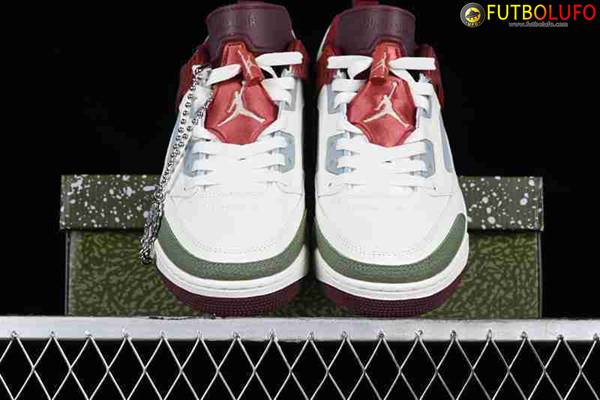 Hacer Nike Air Jordan 1 Low Blanco/Rojo/Verde FJ6372-100