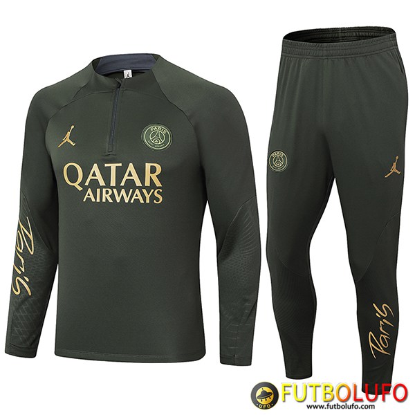 Replica Chandal Equipos De Futbol PSG Verde 2024/2025