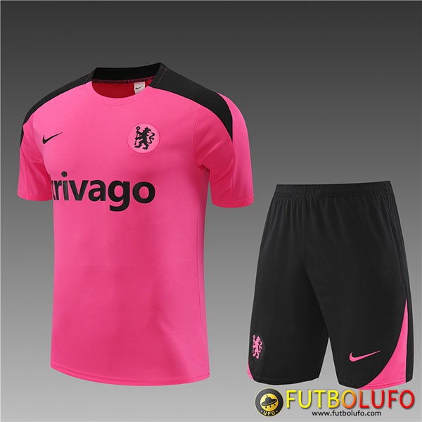 Paginas De Camiseta Entrenamiento + Cortos FC Chelsea Ninos Rosa/Negro ...