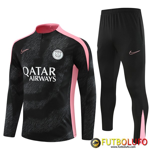 Tienda Online Chandal Equipos De Futbol PSG Negro/Rosa 2024/2025