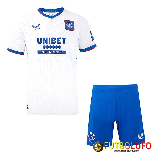 Hacer Nueva Camisetas De Futbol Rangers FC Ninos Segunda 2024/2025