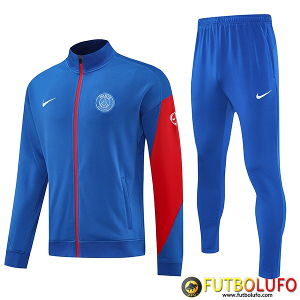 Chandal Equipos De Futbol Chaquetas PSG Azul/Rojo 2025/2026 -02
