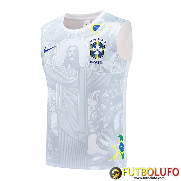 Como Crear Chalecos De Futbol Brasil Blanco/Gris 2025/2026